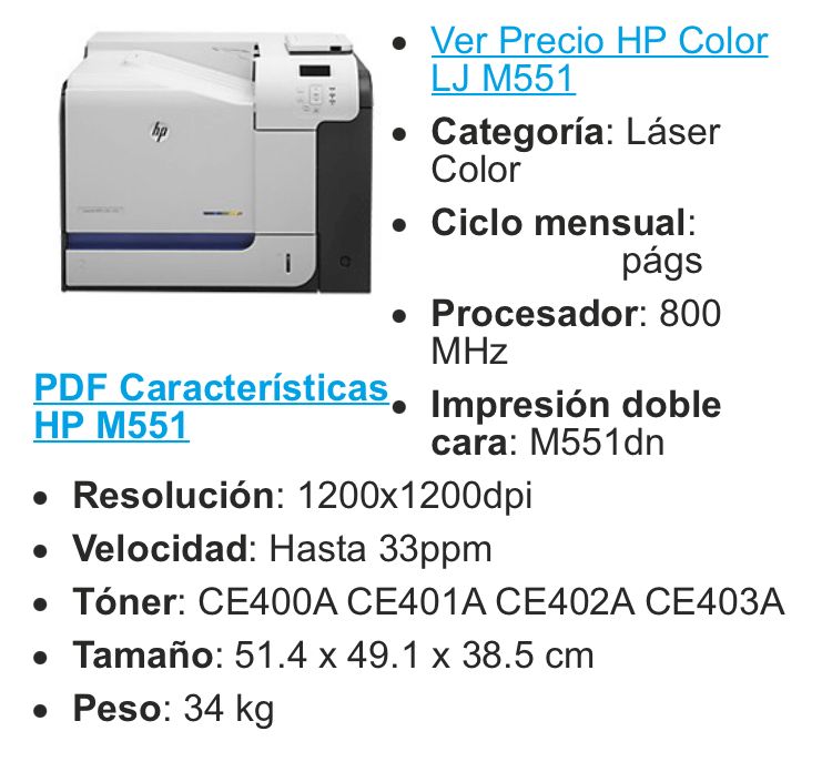 Impresora HP LaserJet 500 color M551 Easy Garage Sales Easy Garage Sales