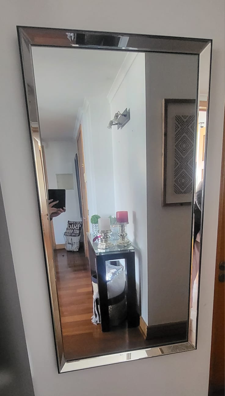 Espejo doble bisel plateado - Vende y compra artículos de segunda mano