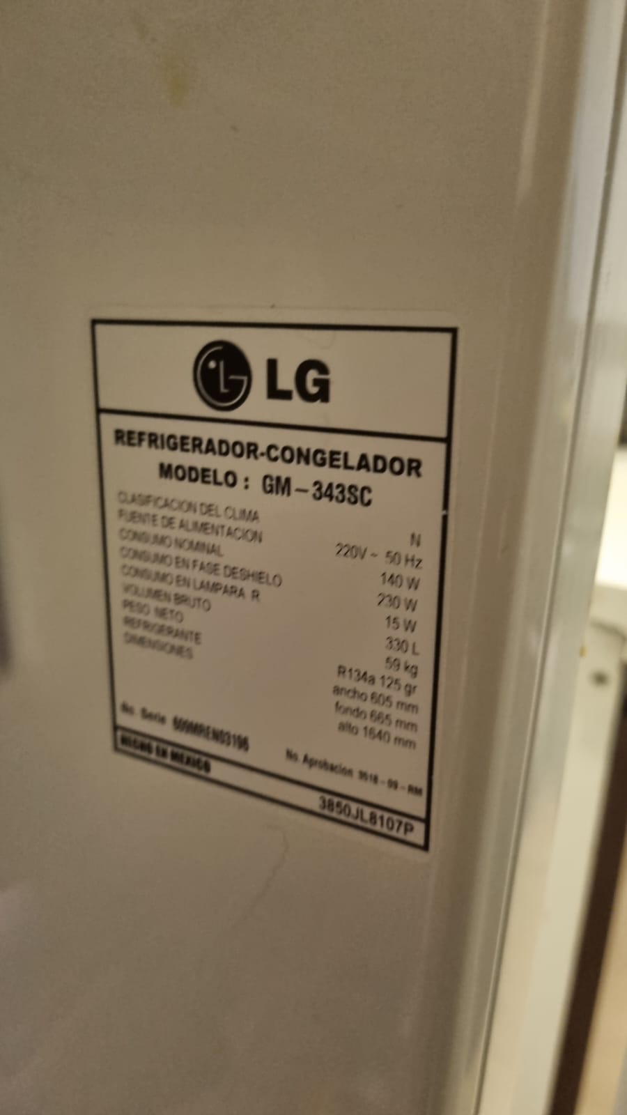 Refrigerador LG 330 Lt - Vende y compra artículos de segunda mano