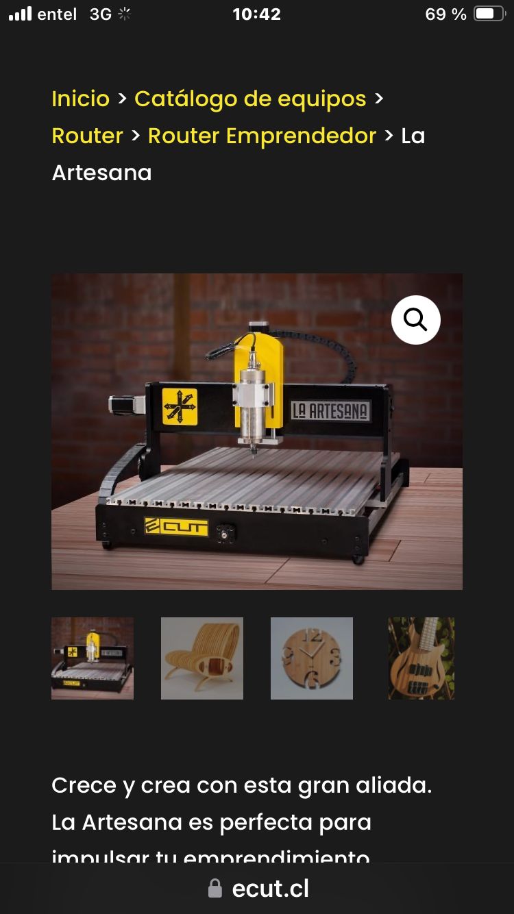 Cortadora router E-Cut La Artesana - Vende y compra artículos de ...
