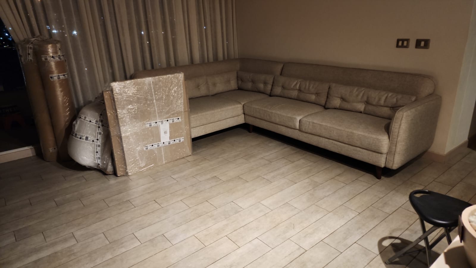 Sofá seccional The Popular Design color arena - Vende y compra ...