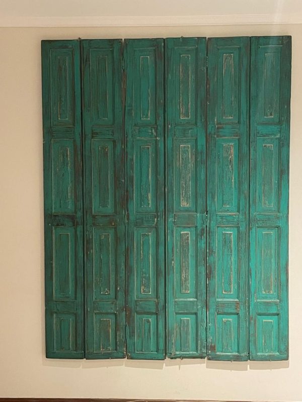 Postigos antiguos turquesa - Vende y compra artículos de segunda mano