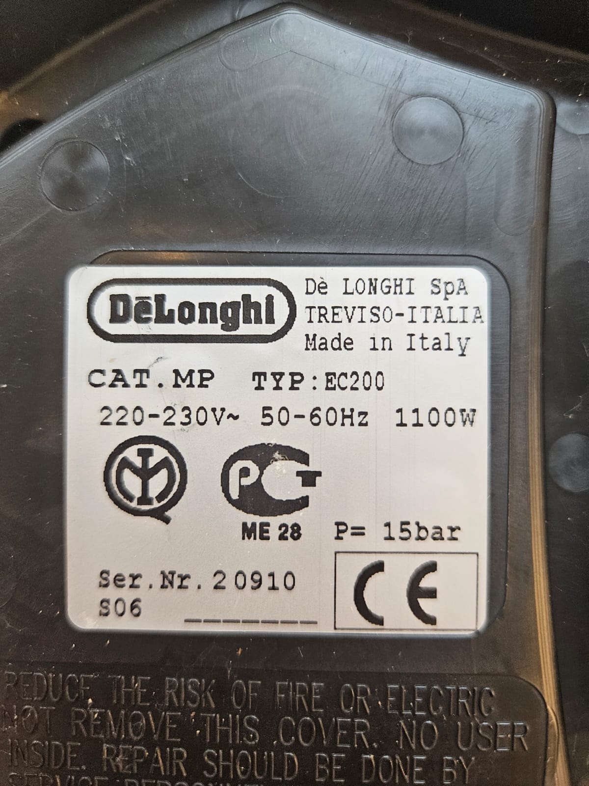 Cafetera DeLonghi EC200 Easy Garage Sales Easy Garage Sales