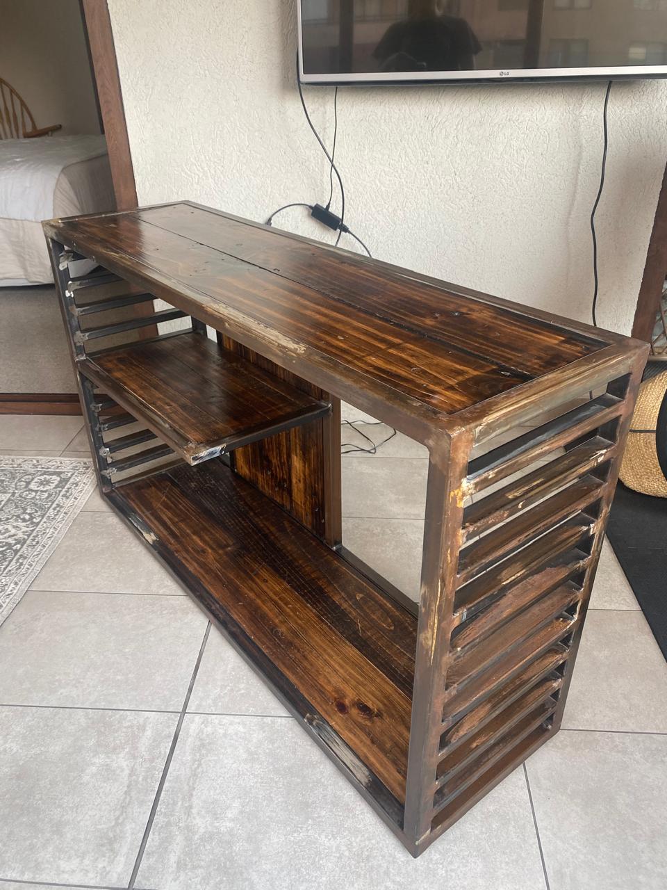 Rack madera y fierro diseñador independiente Easy Garage Sales Easy ...