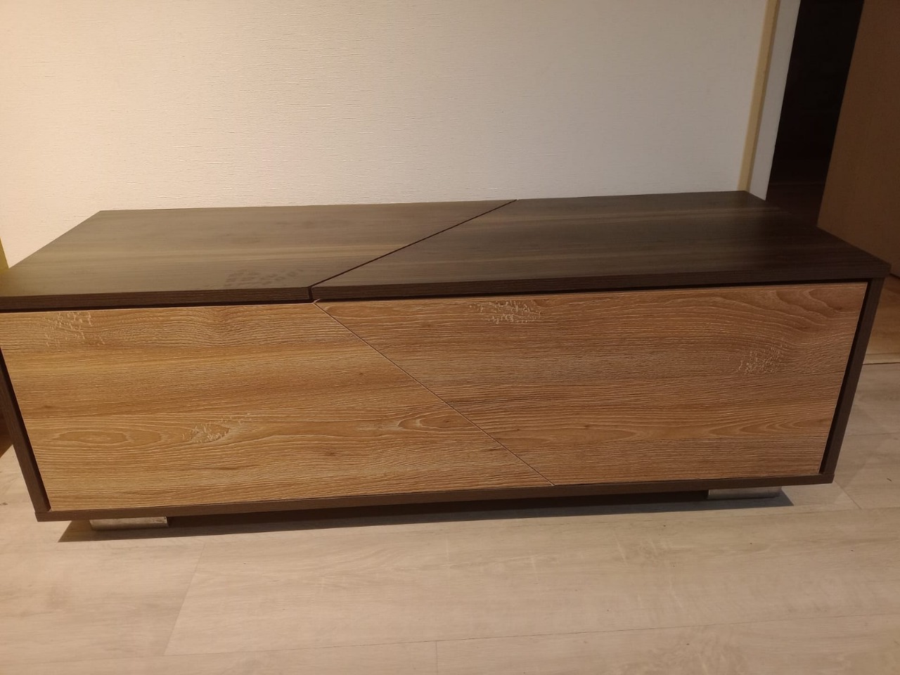 Mesa de centro melamina y madera Fraktal Easy Garage Sales Easy Garage ...