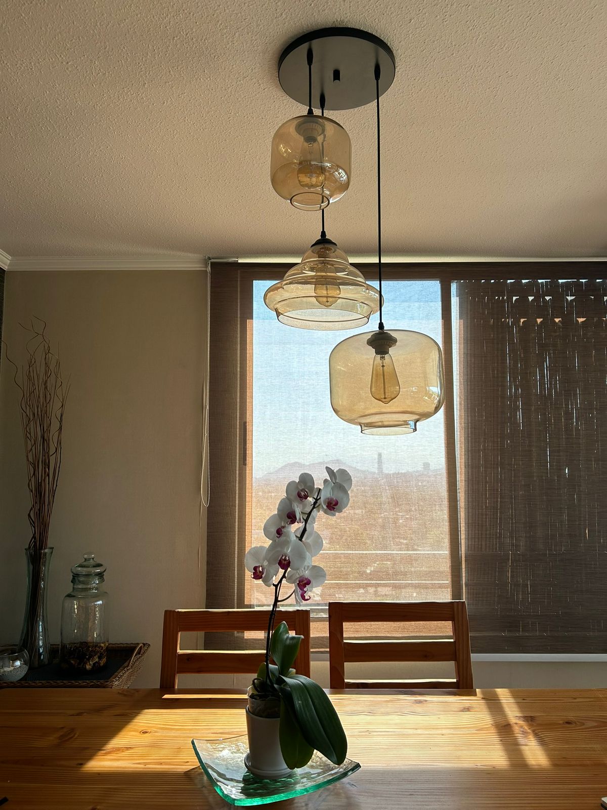 Lámpara de techo triple vintage Easy Garage Sales Easy Garage Sales