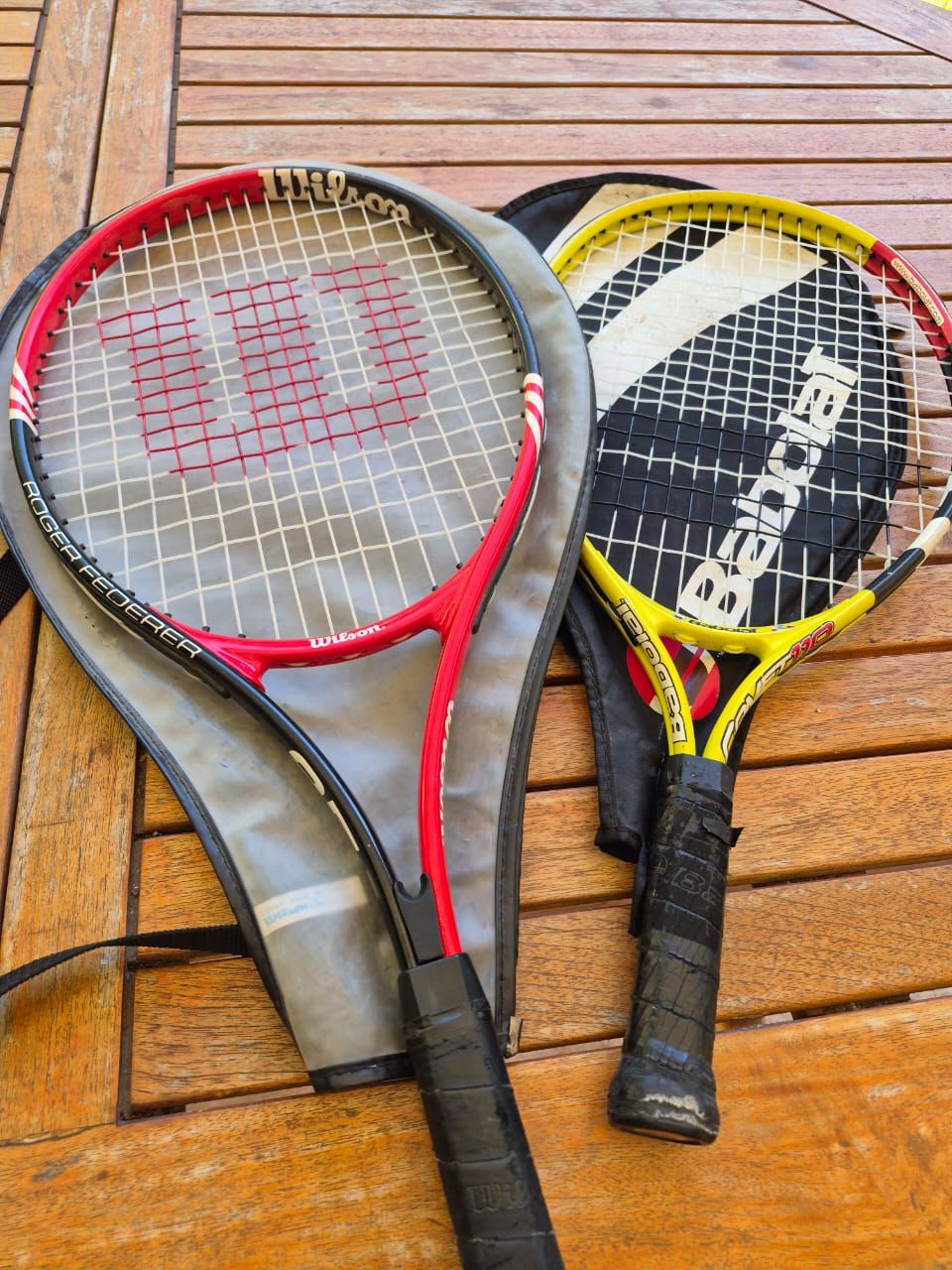 Raquetas de tenis niño Wilson Federer 25 y Babolat Comet 110 Easy ...