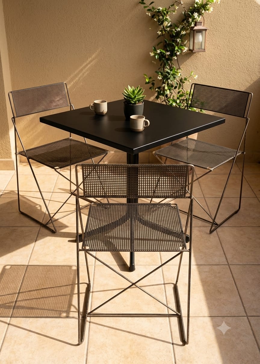 Set 3 sillas metálicas estilo Gastone Rinaldi Easy Garage Sales Easy ...